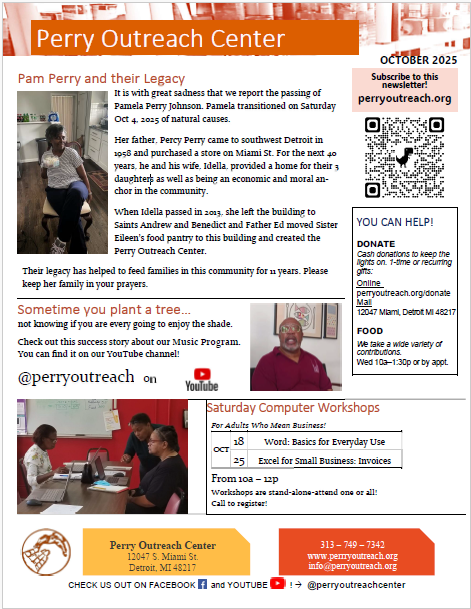 Newsletter – Perry Outreach Center